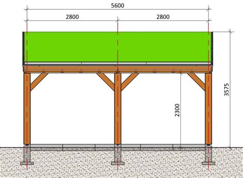 Zelf Maken Overkapping Met Groen Dak Download De Bouwtekening