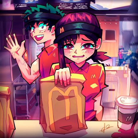 Alpharecdyt Higashiyama Kobeni Midoriya Izuku Power Chainsaw Man Boku No Hero Academia