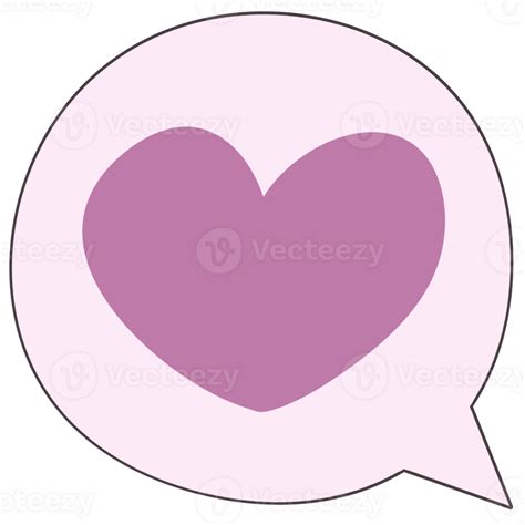 Pink Heart With Bubble 49094112 Png