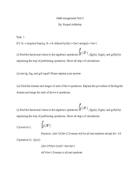 Week 2 Week Two Written Assignment Math Assignment Unit 2 By Week 2 Week Two Written Assignment Math Assignment Unit 2 By