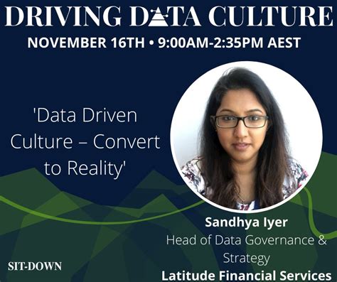 Sandhya Iyer On Linkedin Cdoanz Dataandanalytics