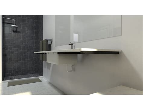 The Original Granite Bracket The Original™ Free Floating Vanity Bracket® 28 Wayfair