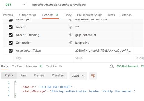 Get Authentication Token Details Anaplan Community