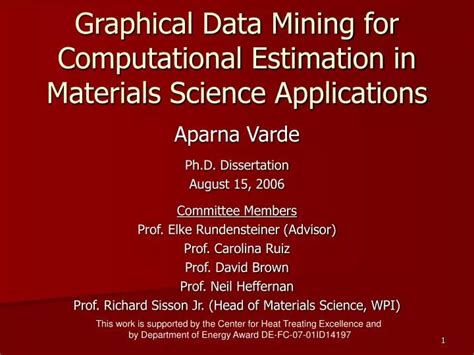 ppt graphical data mining for computational estimation in materials science applications