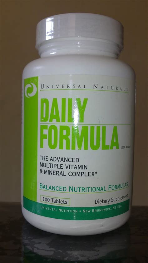 EMANUEL SUPLEMENTOS: Daily Formula (100 cápsulas) - Universal Nutrition