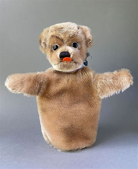 Vintage Steiff Mopsy Pug Dog Hand Puppet ~ 1968 78 Once Upon A Puppet