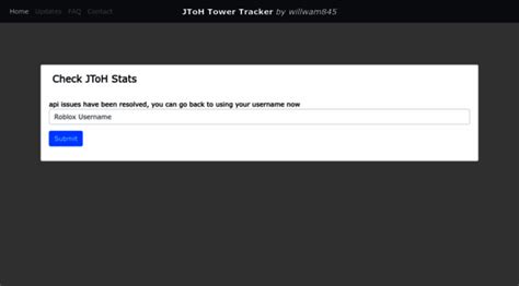 Jtoh Tower Tracker Jtoh