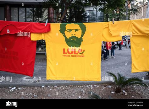 Belo Horizonte Brazil 12th Aug 2022 T Shirts Of The Left Wing