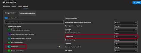 Azure Devops How To Update Not Set Permission State For Security Groups In Repositories