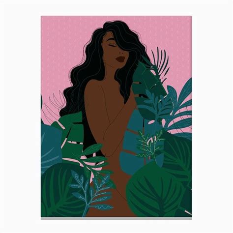 Naturist Brown Art Print Black Art Painting Brown Art Aesthetic Art