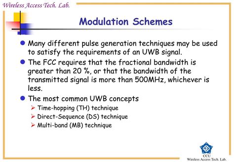 Ppt Introduction To Ultra Wideband Systems Powerpoint Presentation