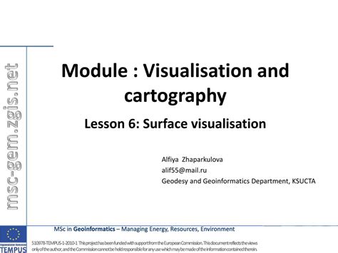 Ppt Module Visualisation And Cartography Lesson 6 Surface