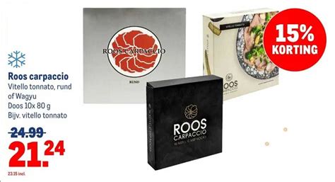 Roos Carpaccio Aanbieding Bij Makro Folderfeestnl