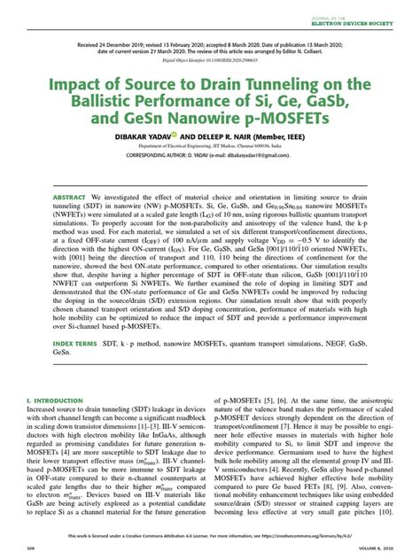 Impact Of Source To Drain Tunneling On The Ballistic Performance Of Si