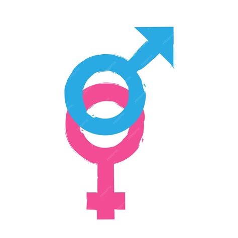 Signes Féminins Et Masculins Symbole De Pinceau Sexe Sexe Icône De