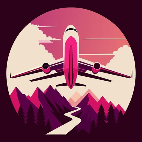 Plane Vector Illustration Flat 2 Premium Ai Generated Vector