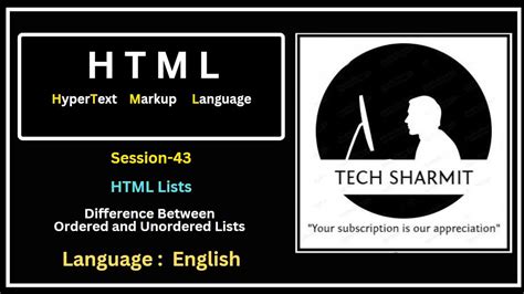 List In Html Understanding Ordered Vs Unordered Lists Session 43
