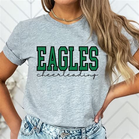 Custom Cheerleading Tee Cheerleading Shirt Team Mascot Cheer Coach