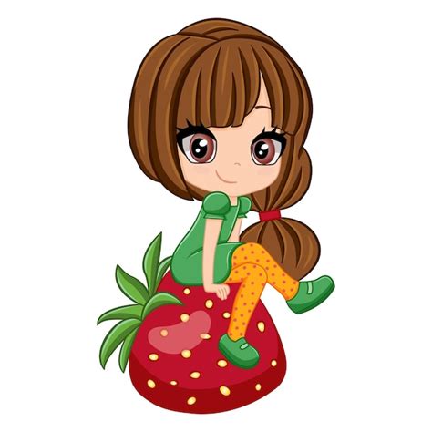 Premium Vector Cute Chibi Girl