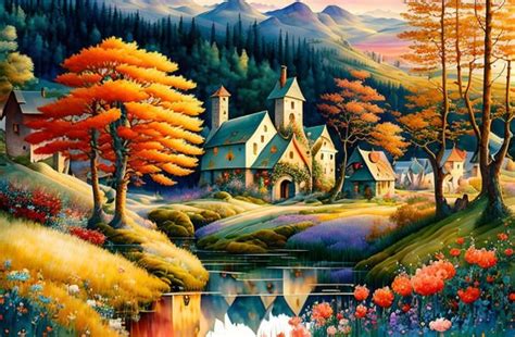 Lanscape Background Print Graphic By Diana Designs · Creative Fabrica