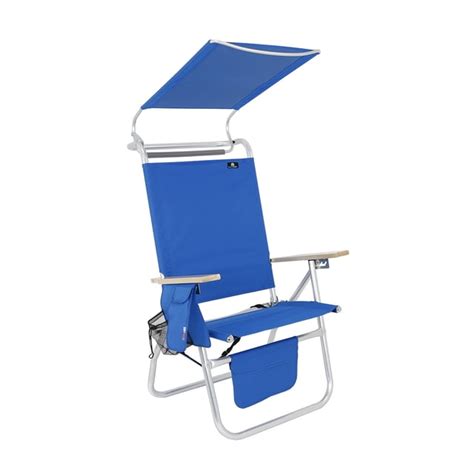 17 Inches High Off Ground 4 Reclining Position Tall Beach Chair With