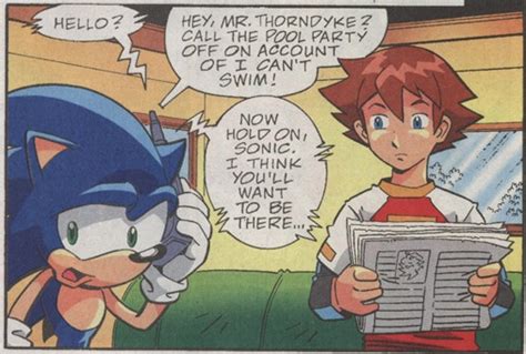 Hedgehogs Cant Swim Sonic X Issue 34