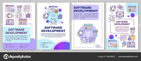 Software Development Brochure Template Layout Frontend Programming