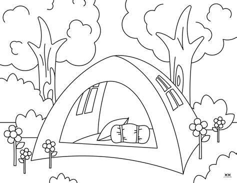 Camping Coloring Pages 25 Free Printables Printabulls