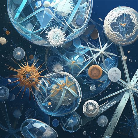 Premium Photo Illuminated Microbial Life Under The Microscope