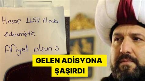 Orhan Osmanoğlu Bir Mekanda Kendisine Gelen Adisyona Şaşırdı Onedio