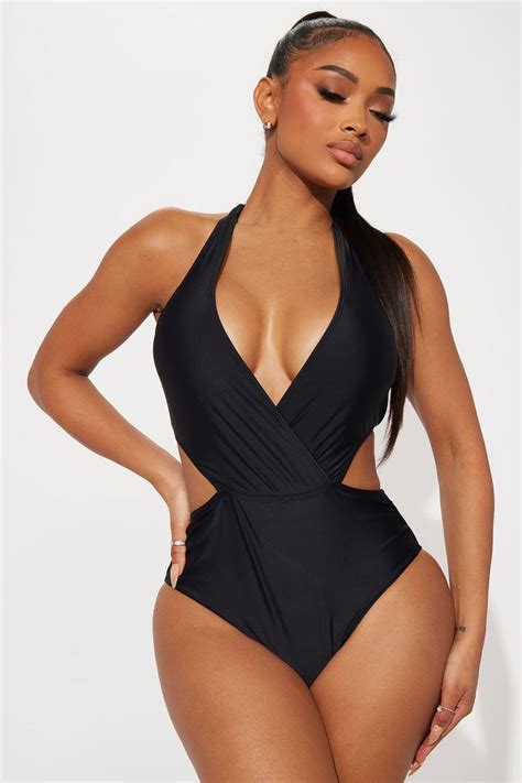 Susan Cut Out 1 Piece Swimsuit Black Fashion Nova Black Swimsuit