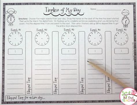 Math Workshop Elapsed Time Unit The Owl Teacher