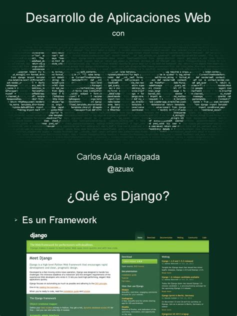 Desarrollo De Aplicaciones Web Con Django Pdf Software Informática