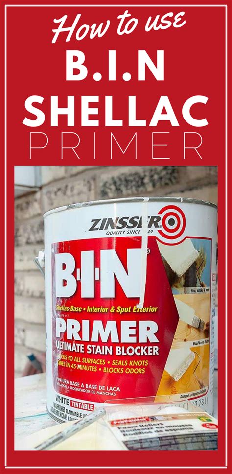 How To Use B I N Shellac Primer Salvaged Inspirations Primer Diy