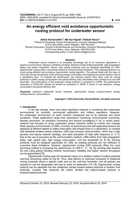 an energy efficient void avoidance opportunistic routing protocol for