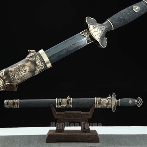 Chinese Jian Sword Hand Forged Double Edged Chinese Straight Sword