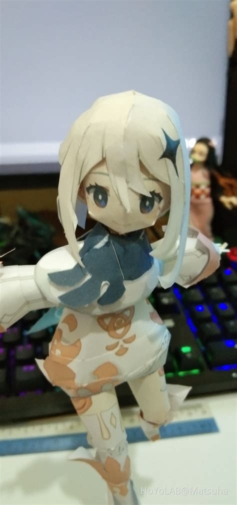 Paimon Papercraft Genshin Impact Hoyolab