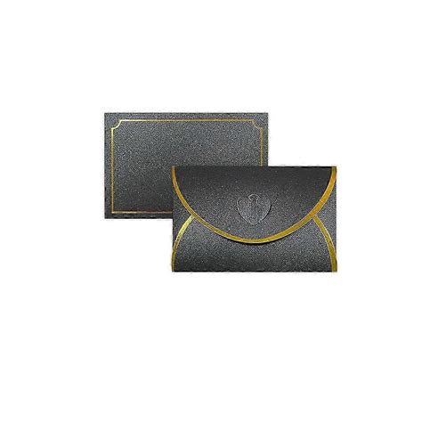50pcs T Card Envelopes With Love Buckle Envelopes With Gold Border