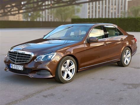 3d Model Mercedes Benz E Class Elegance 2013 2017