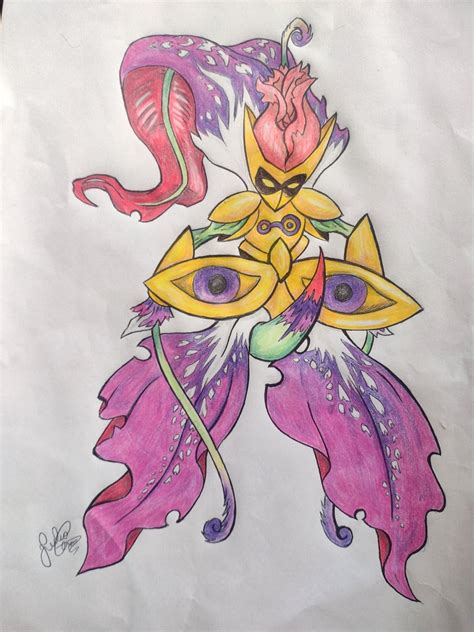 Orchidmon Palmon Armor Evolution With Knowledge Digimental R Digimon