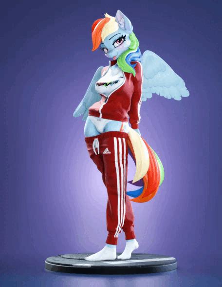 🌈 Anthro Deportivo Rainbow Dash・archivo 3d Para Impresión 3d・cults