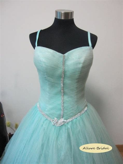 Tiffany Blue Fairytale Style Tulle Wedding Dress By Allurebridal 230