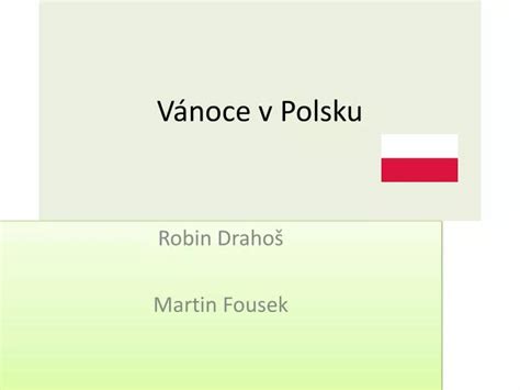 PPT - Vánoce v Polsku PowerPoint Presentation, free download - ID:6944255