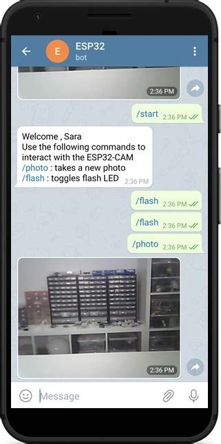 telegram bot esp32 cam فروشگاه الکمارکت