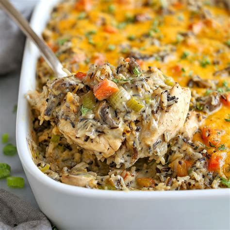Creamy Chicken Wild Rice Casserole With Fresh Veggies My Homemade Recipe