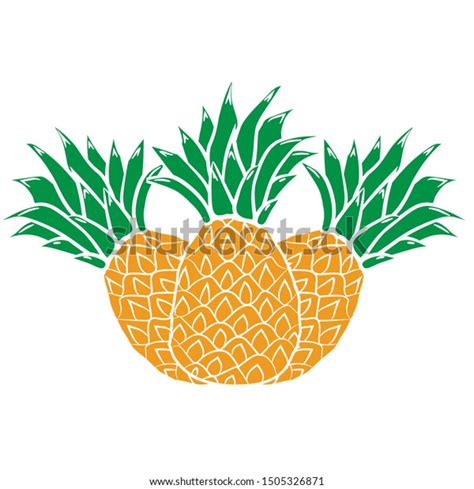 Pineapple Vector Graphic Clipart Design Stock Vector Royalty Free
