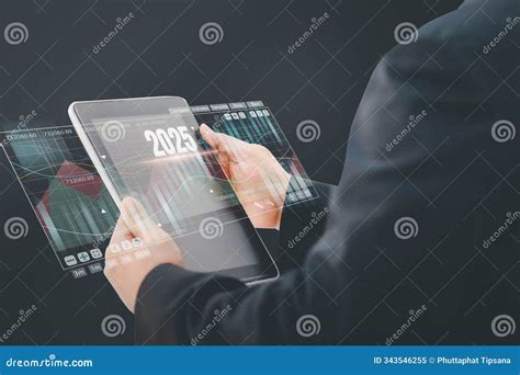 Trend 2025 For Business Growth And Industry Concept Businessman Using