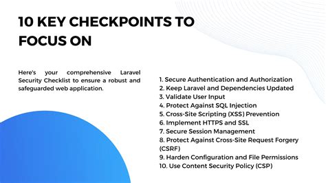 Top 10 Key Points To Ensure Security For Your Laravel Applicationpdf Computing Technology