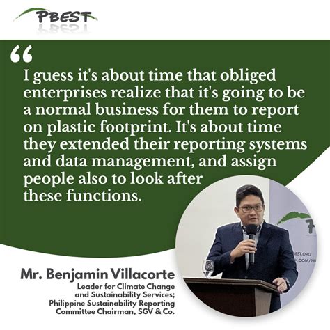 Benjamin Villacorte Advocates For Environmental Reporting At… Sgv And Co