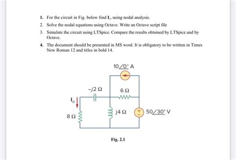 Solved For The Circuit In Fig Below Find In Using Nodal Chegg